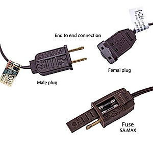 GOOTHY Outdoor String Lights, 25FT Hanging Patio Lights String with 27 G40 Clear Globe Bulbs (2 Spare), Connectable Globe String Lights for Indoor Outdoor Garden Commercial Decor, C7/E12 Base - Brown