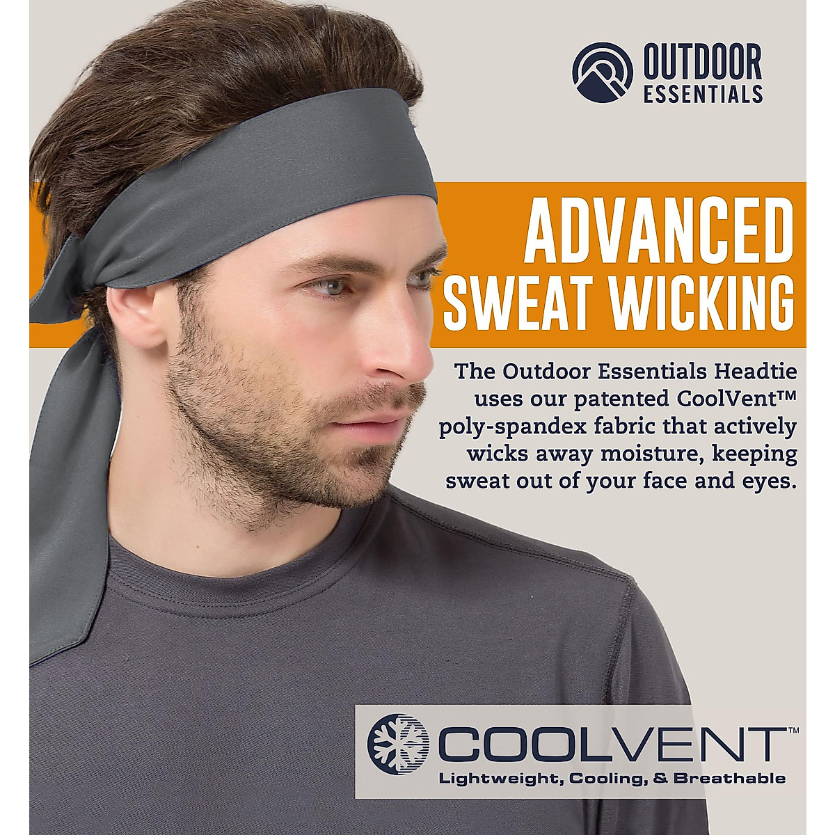 Tie Headband for Women & Men - Ninja Headbands, Head Tie for Running, Basketball, Football & Athletics,Cooling Headband