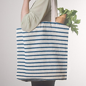 Weewooday 4 Pieces Reusable Tote Bags Canvas Tote Bags Canvas Reusable Shopping Bags Makeup Bags for Girls Women (Classic Style)