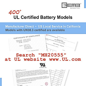 EEMB 2Pack ER26500 C Size 3.6V Lithium Battery High Capacity Li-SOCL₂ Non-Rechargeable Battery LS26500 SB-C01 TL-2200 for Automobile tire Pressure Monitor,Smart Card,Electricity Meter,Wireless Tools