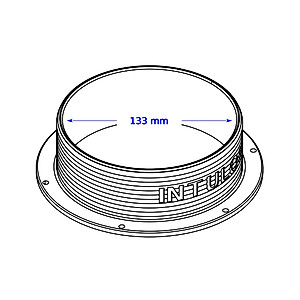 5-inch Tube Portable AC Air Conditioner Exhaust Hose Flange Wall Mount INDOOR - Clockwise thread 5CWMOUNT