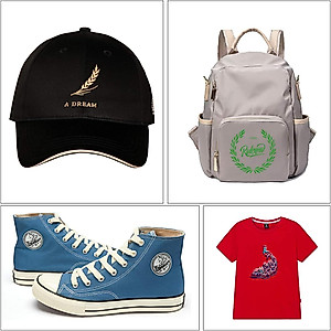 HTV Heat Transfer Vinyl Bundle - 43 Pack 12" x 10" PU Iron on Vinyl for T-Shirt, 32 Assorted Colors HTV Vinyl for Cricut, Silhouette Cameo or Heat Press Machine