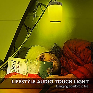 Elecstars Touch Bedside Lamp - with Bluetooth Speaker, Dimmable Color Night Light, Outdoor Table Lamp with Smart Touch Control, Best Gift for Men Women Teens Kids Children Sleeping Aid