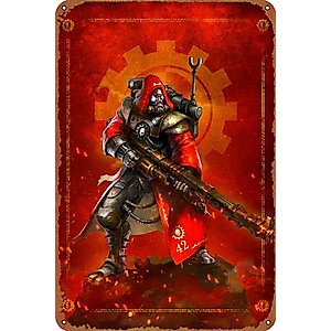 ZTLLFV Adeptus Mechanicus 5 physical culture Poster Signs 8 x 12 Inch Decor Funny Chic Art Wall Decort Home Yard Signs Bar Hotel Cafe Pub Indoor Outdoor restauran