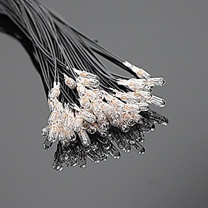 GPW05W 50PCS Clear 4mm 12V 70mA Miniature Pre-Wired Grain of Wheat Bulbs Warm White for Model Train Layout or Architectural Project