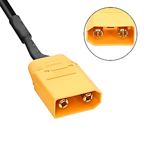 RIIEYOCA Solar Connector to XT90 Male Adapter Cable,1.8m/5.9ft XT90 Male Connector Connect Solar Panel for Solar Generator,Portable Power Station,Lipo Battery etc