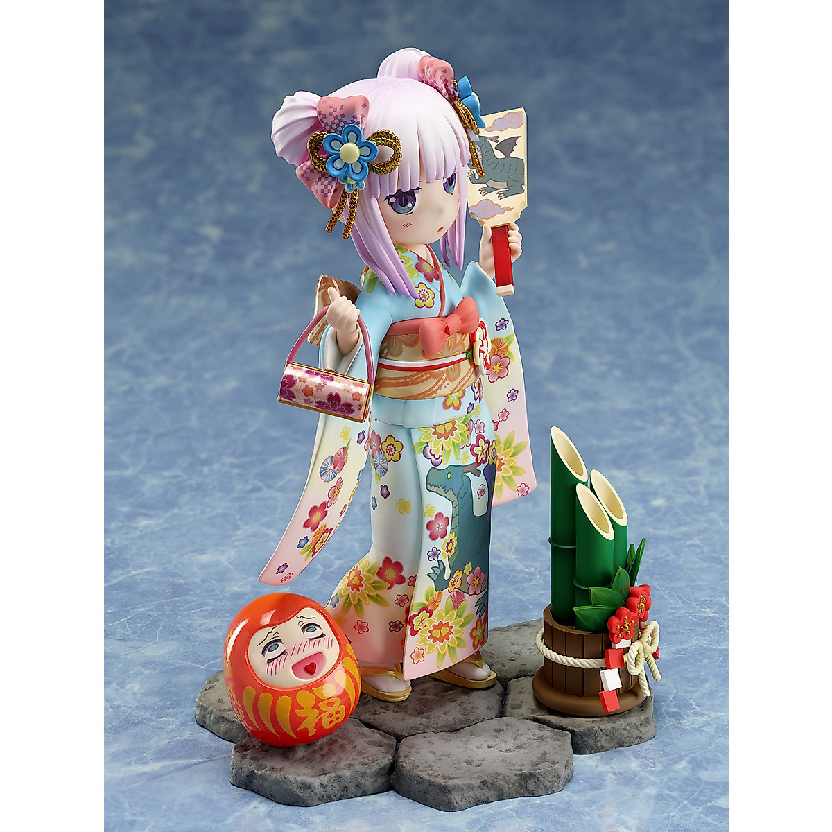 Furyu Miss Kobayashi's Dragon Maid: Kanna (Finest Kimono Version) 1:7 Scale PVC Figure, Multicolor