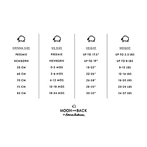 Moon and Back by Hanna Andersson Baby Girls' Organic Cotton Long-Sleeve Sleeper Gown, Pack of 2, White, 0-3 Months