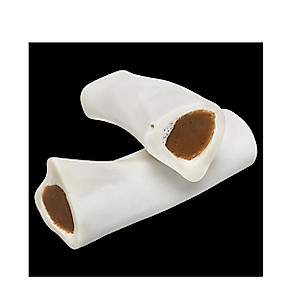 MPP Stuffed Peanut Butter Nutritious Refillable Shin Bones 4" Hard Dog Dental Chews (2 Bones)