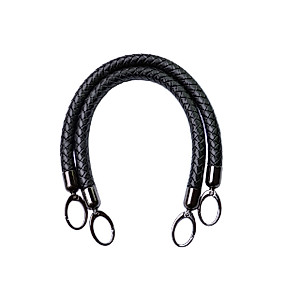 Wento 20 inch Braided Handles Dia.15mm PU Leather Handles for Women Replacement Handbag Tote Replacement Handbag Handles