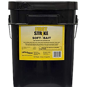 LIPHA TECH First Strike Soft Bait RAT/MICE Rodenticide Poison - 16 LBS 6666325