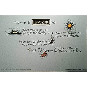 Tazo Tea Bags Sampler Variety Gift Box with By The Cup Honey Sticks, 10 Different Flavors, 20 Count