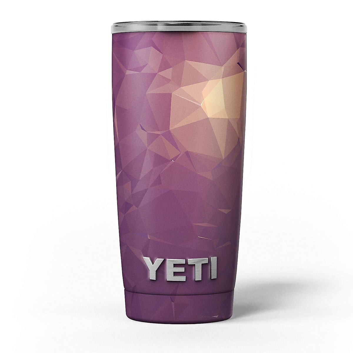 Design Skinz Purple Geometric V18 - Skin Decal Vinyl Wrap Kit Compatible with The Yeti Rambler Cooler Tumbler Cups