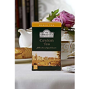 Ahmad Tea Black Tea, Ceylon Teabags, 20 ct (Pack of 6) - Caffeinated and Sugar-Free