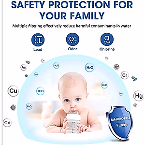 MARRIOTTO XWF Water Filter Replacement for GE XWF Refrigerator Water Filter, 3 Pack (Not XWFE)