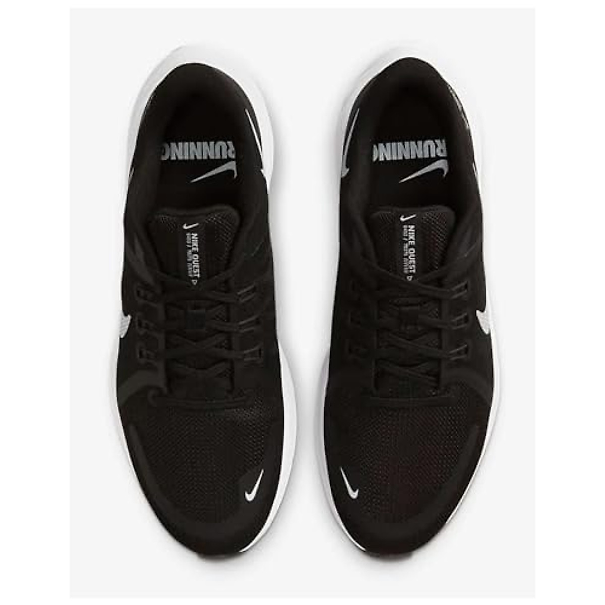 Nike Men's Quest 4 Platform Running Shoes, White/Multi-Color, 10.5 M US