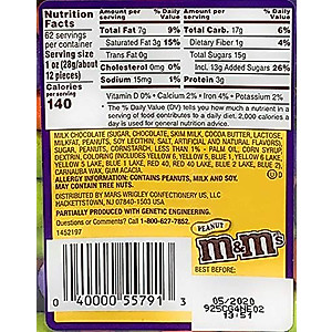 M&M'S Ghoul's Mix Peanut Chocolate Halloween Candy (62oz.),, 62 Oz ()