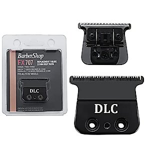 Replacement Blades DLC 2.0 Compatible With BaBylissPRO FX787 and FX726,for Outlining Hair Trimmers FX787 and LoPROFX Trimmers FX726,Black