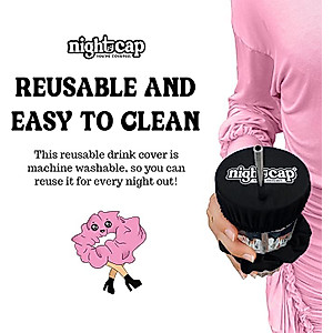 Nightcap Drink Cover Scrunchie- The Reusable Drink Spiking Prevention Scrunchie As Seen on Shark Tank