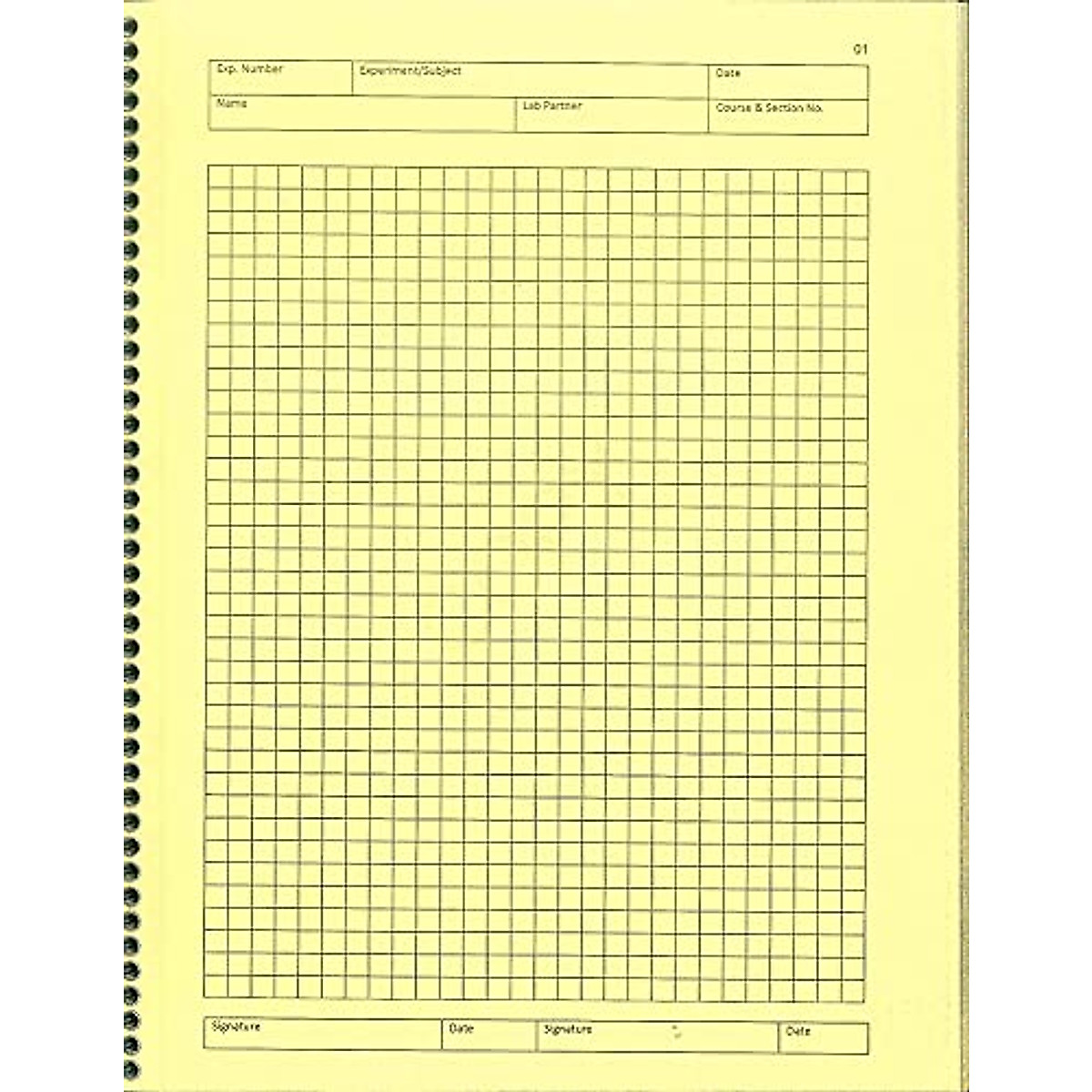 Student Lab Notebook (50 duplicate page sets): perforated carbonless ...