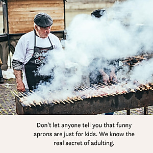 Fay People Cooking Aprons for Men - 4 Options; Funny Aprons for Men can be Mens BBQ Apron, Grill Apron or Mens Cooking Apron