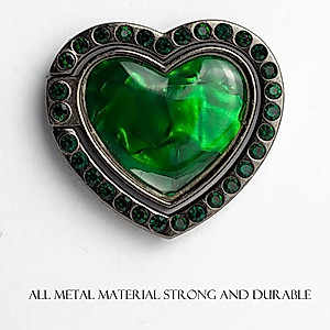 [2 Packs] Heart-Shaped Gemstones Glitter Bling Bling Phone Ring Holder, Sparkle Phone Ring Grip Artificial Diamond Stand,Rhinestone Cell Finger Ring for Phones,Pad