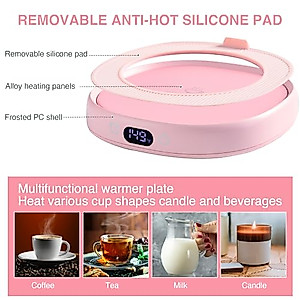 DUHEL Coffee Mug Warmer, Coffee Warmer for Desk with 3 Temp Settings, Cup Warmer for Desk Auto Shut Off, Cute Mug Warmer for Desk