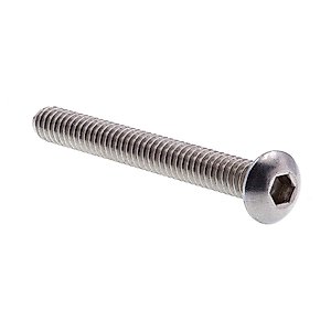 Prime-Line 9169382 Socket Cap Screws, Button Head, Hex (Allen) Drive, #10-24 X 1-3/4 in (10 Pack)