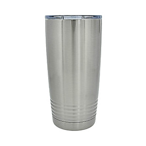 ThisWear Tax Accountant Gifts It's Accrual World 20oz. Stainless Steel Insulated Travel Mug With Lid Silver