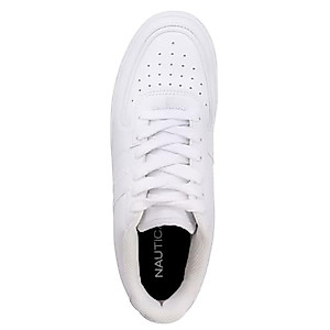 Nautica Women Fashion Sneaker Lace-Up Tennis Casual Shoes for Ladies-Aviana 2-White-Size 8