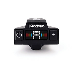 D'Addario Accessories Ukulele Tuner - Ukulele Sound Hole Tuner - Digital Tuner - Non Marring Sound Hole Clip - Full Color Display - Quick & Accurate Tuning