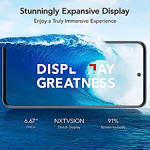 TCL 20S Unlocked Android Smartphone with 6.67” Dotch FHD+ Display, 64MP Quad Rear Camera System, 128GB+4GB RAM, 5000mAh Battery with Fast Charging, North Star Blue