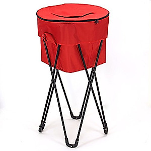 Household Essentials 2170-1 Standing Ice Cooler, Red