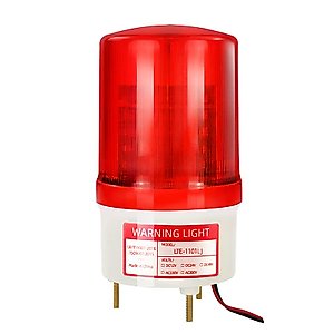 Y DIANS S Rotating Warning Strobe Light, Industrial Beacon Flashing Lights with 90dB Buzzer Emergency Security Alarm Siren for Factories, workshops, Equipment DC12V