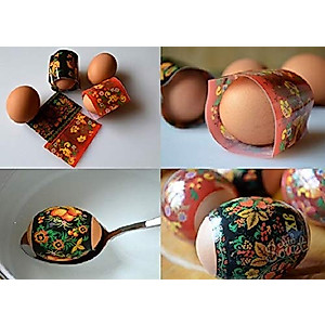 Lot of 3 Easter Egg Wrappers - Easter Egg Shrink Wrappers - Russian Easter Egg Wraps - Ukrainian Easter Eggs - Egg Wrap - Easter Egg Sleeves - Pysanky Egg Decorations - Orthodox Easter Egg Arounds
