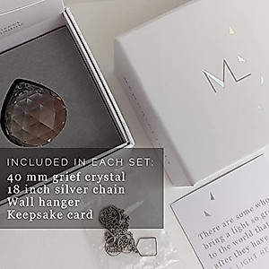 Memorialight Modern Grief Gift 40 mm Crystal Ball Rainbow Maker Best for Daily Remembrance