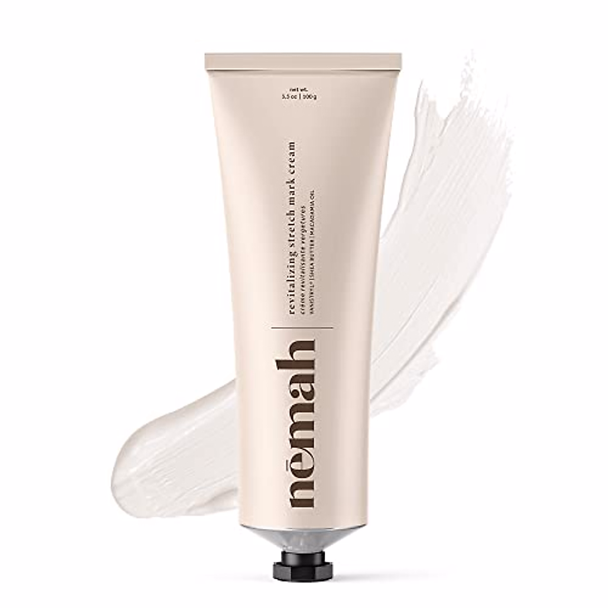 Revitalizing Stretch Mark Cream, Ultra-Hydrating Stretch Mark Cream for Pregnancy, Postpartum and Pregnancy Essentials, Vegan Cream with Vanistryl, Shea Butter, and Macadamia Oil, 100 g - Nēmah