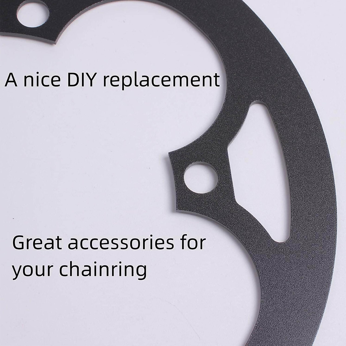 PROWHEEL Bike Chainring Guard,130MM BCD 42T/44T/46T/48T/52T/53T/54T/56T/58T/60T Aluminum Alloy Chain Ring Protector Cover for Chainring Sprockets MTB,E-Bike,Road Bike,City Bike,Folding Bike