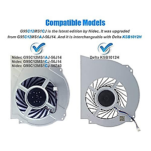 ElecGear Replacement Internal Cooling Fan for PS4 Pro CUH-7xxx – CPU Heatsink Cooler, Arctic MX-2 Thermal Compound Paste, TR8 Torx Security, PH0 Screwdriver Repair Tool Kit for PlayStation 4 Pro