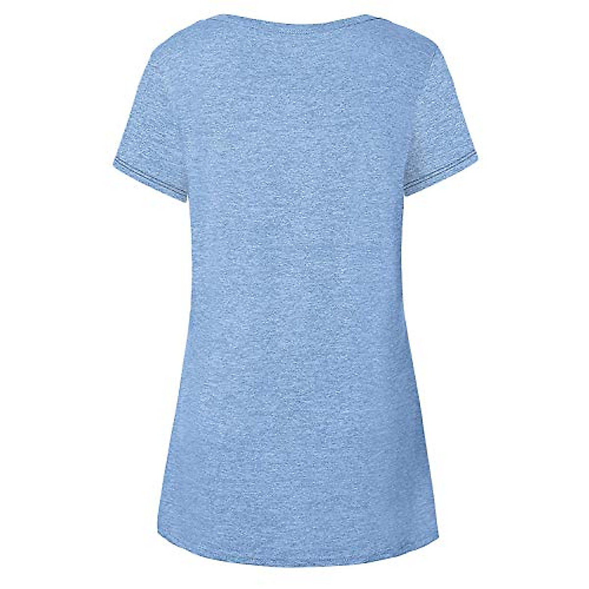 Cucuchy Yoga Outfit Women, Workout Clothing Petite Fitness Gym Top Basic Short Sleeve Round Neck Shirt Breathable Lightweight Tops Comfortable Quick Dry Clothes Training Jersey Shirts Blue M
