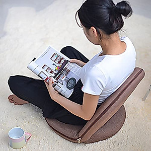 GYDJBD Lazy Sofa Tatami Folding Cushion Sofa Foldable Single Small Sofa Bed Living Room Esports Game Seat Home Chair (Color : Beige)