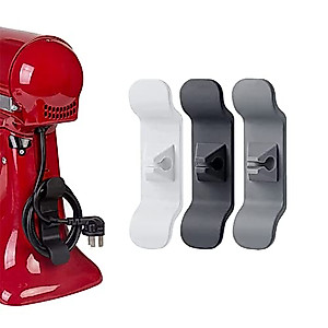 6 Pack Cord Organizer For Appliances - Kitchen Appliances, Storage Wrapper, Holder, Winder, Air Fryer, Blender Mixer, Coffee Maker, Toaster, White, Grey, Black, (MMMCORD001)