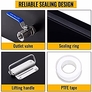 Commercial Grease Interceptor 70 LB, Carbon Steel Grease Trap 4-35 GPM, Grease Interceptor Trap With Side Water Inlet, Under Sink Grease Trap For Restaurant Canteen Factory Home Kitchen,8 LB