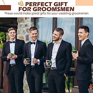 Sacubee 6 Pack Groomsmen Best Man Proposal Can Coolers Bachelor Gifts Groomsmen Gifts Funny Novelty Neoprene Hugger Can Sleeve Favors for Bachelor Party for Wedding Party Beer Holder