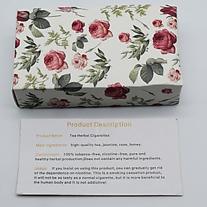 Herbal Cigarettes-Tobacco Free, Nicotine Free, 4 Packs - 80 Smokes，Smoking Cessation Aids