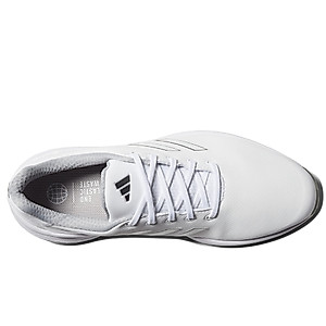 adidas ZG23 Lightstrike Golf Shoes Footwear White/Dark Silver Metallic/Silver Metallic 8.5 E - Wide