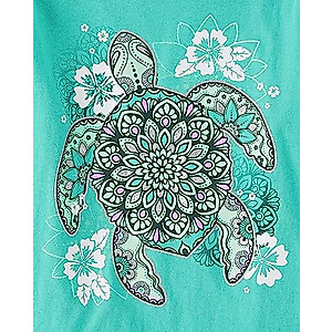 The Children's Place Girls Long Sleeve Animal Graphic T-Shirt Sea Turtle X-Large