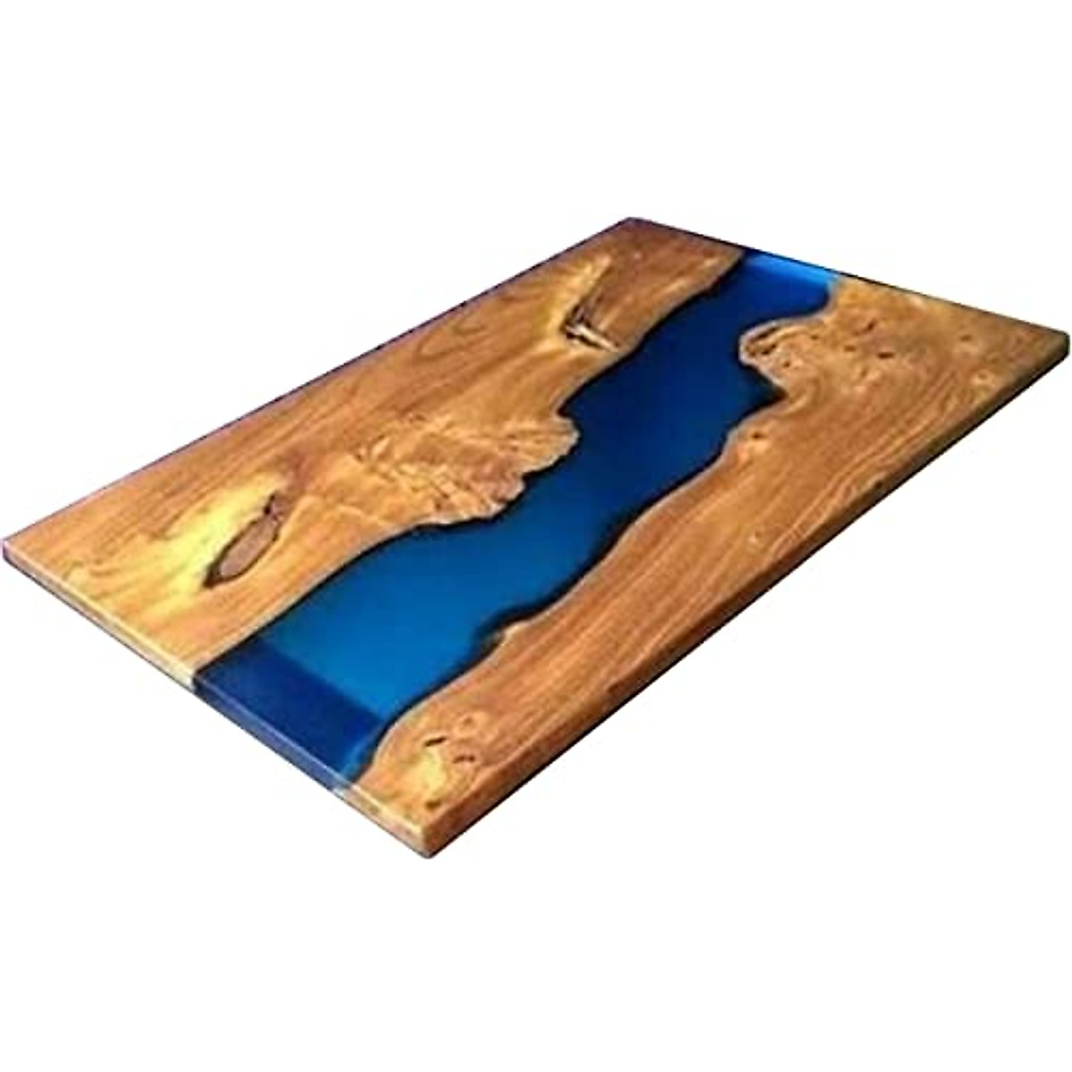 Epoxy Table, Epoxy Resin River Table, Live Edge Wooden Table, Natural Wood,Dining table, Natural Epoxy Table, Resin Table 54x27 inch