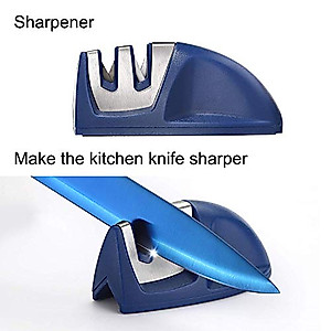 Wanbasion 16 Pieces Kitchen Knife Set Dishwasher Safe, Professional Chef Kitchen Knife Set, Kitchen Knife Set Stainless Steel with Knife Sharpener Peeler Scissors Acrylic Block