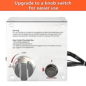 QuliMetal 24" x 8" Drop-in Fire Pit Pan with Spark Ignition Kit - Natural & Propane Gas Rectangular 304 Stainless Steel Fire Pit Burner Kit for Indoor & Outdoor, Rated for up to 150K BTU
